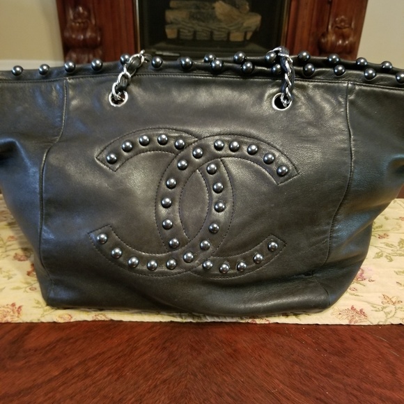 CHANEL | Bags | Chanel Pearl Obsession Xl Shopper Tote Bag | Poshmark